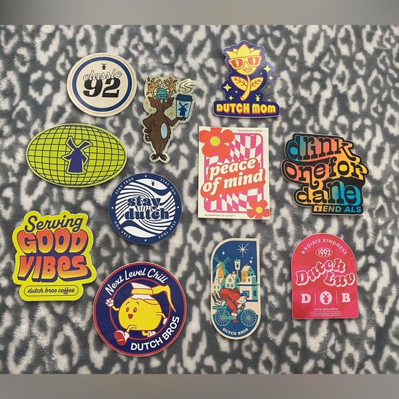 Dutch Bros | Other | Dutch Bros Stickers Bundle 222 Collection | Poshmark